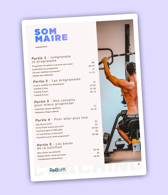 eBook PDF : Programme musculation maison